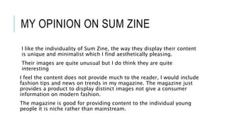 Sum zine magazine | PPTX
