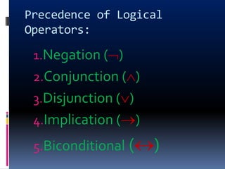 Discrete Mathematics - Propositional Logic | PPTX