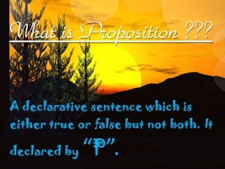 Discrete Mathematics - Propositional Logic | PPTX