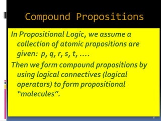 Discrete Mathematics - Propositional Logic | PPTX