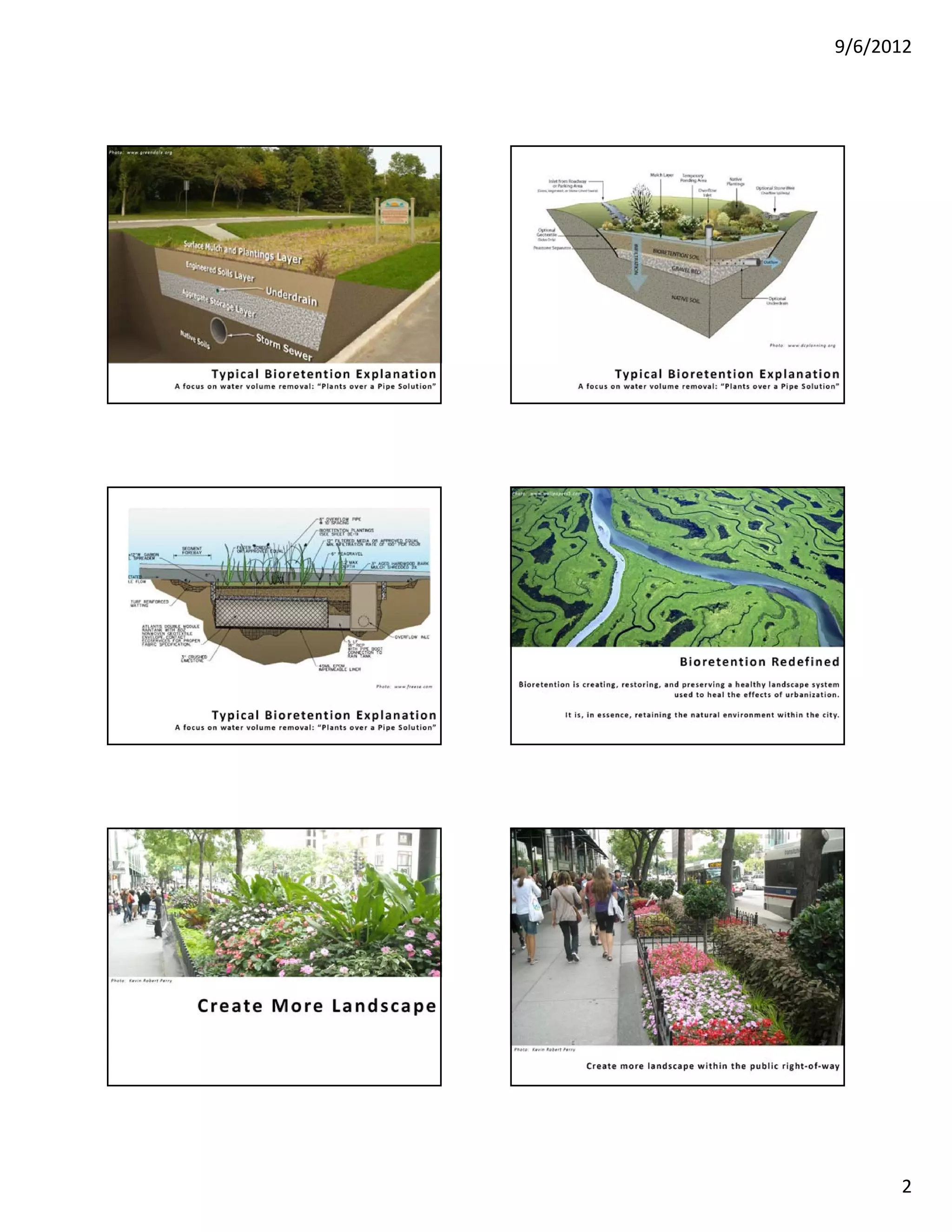 Bioretention rainwater treatment – technical design by ASLA | PDF ...