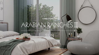 Arabian Ranches 3 Sun Townhouse English brochure | PPT