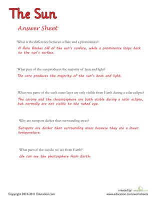 Sun diagram-review | PDF
