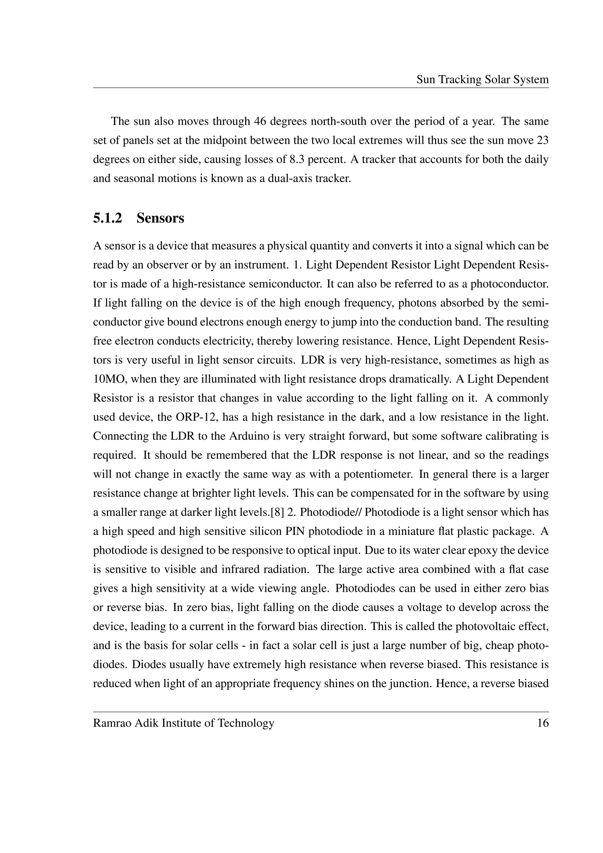 Sun tracking solar panel | PDF