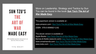 Sun Tzu on Leadership, Strategy and Tactics | PPTX