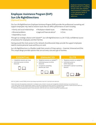 Sun advantage benefits summary guide | PDF