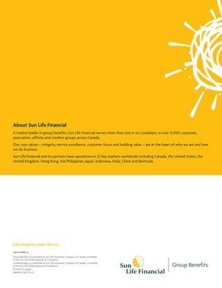 Sun advantage benefits summary guide | PDF