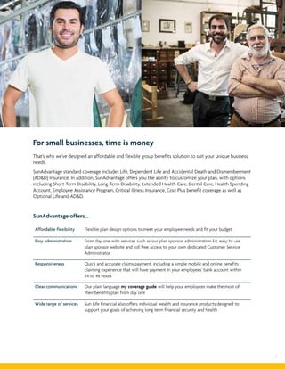 Sun advantage benefits summary guide | PDF | Life Insurance | Insurance