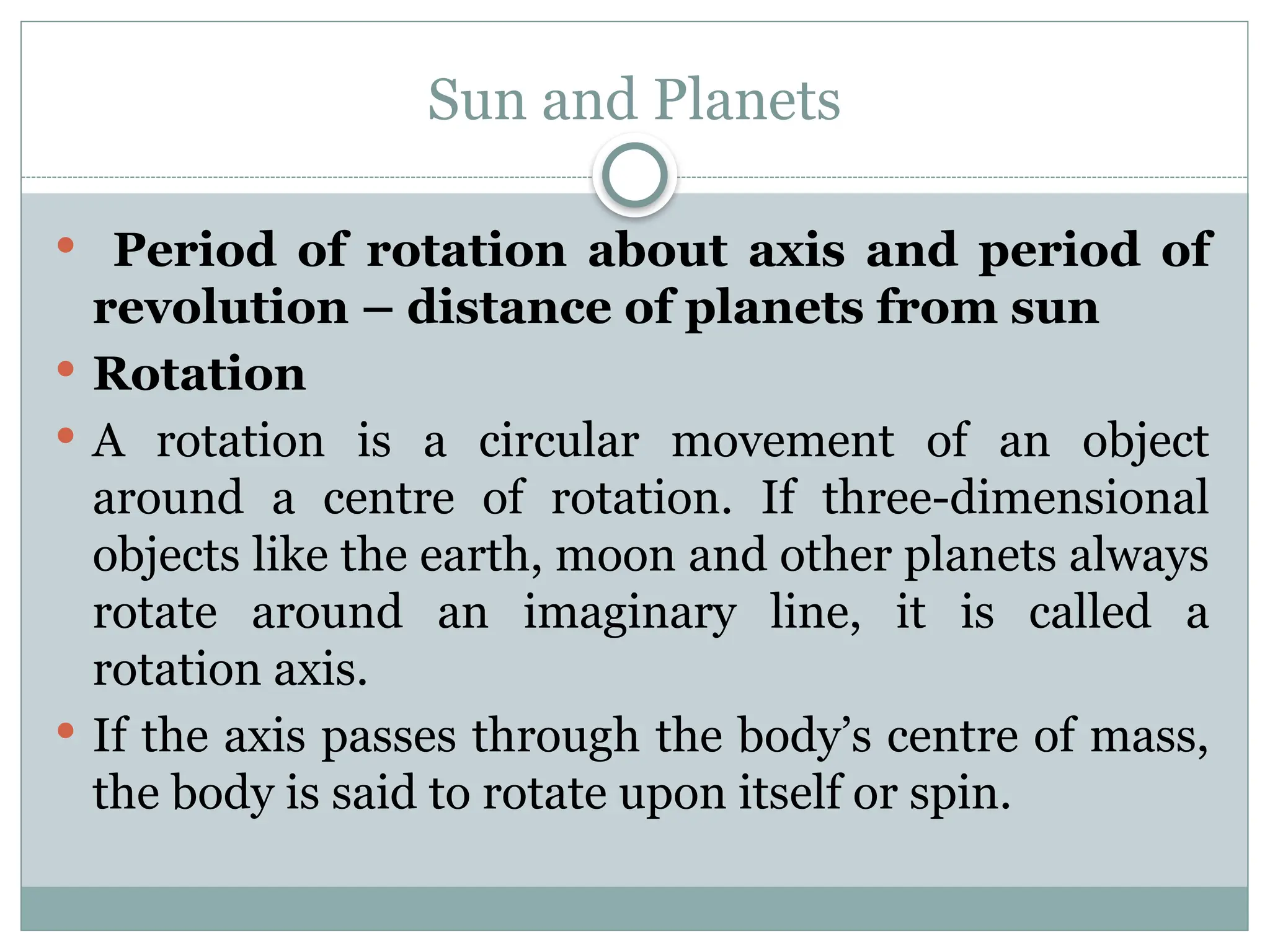 Sun and Planets SUNS AND PLANET PRESENTATION | PPT