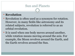 Sun and Planets SUNS AND PLANET PRESENTATION | PPT