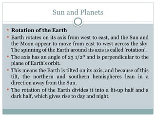 Sun and Planets SUNS AND PLANET PRESENTATION | PPTX