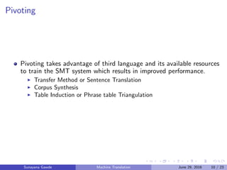 Hybrid Approach to English-Konkani Machine Translation | PPT