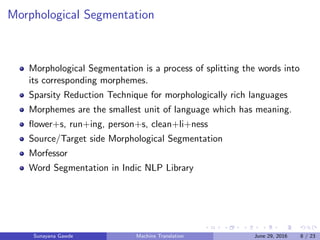 Hybrid Approach to English-Konkani Machine Translation | PPT