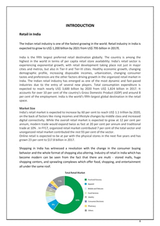 Retail Strategy Internship Project | PDF