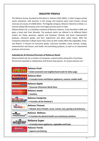 Retail Strategy Internship Project | PDF