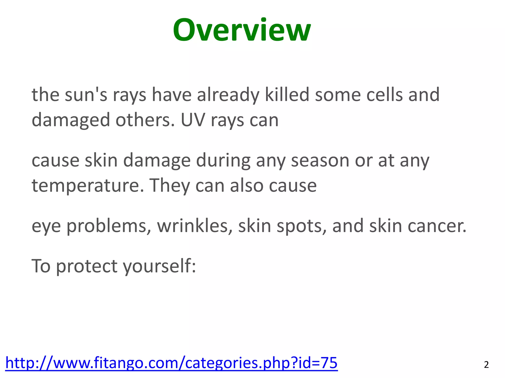 Sunburn | PPTX
