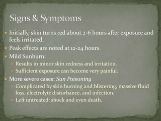 Sunburns at a glance | PPSX