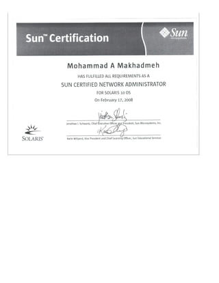 Sun Certified Network Administrator for Solaris 10 | PDF
