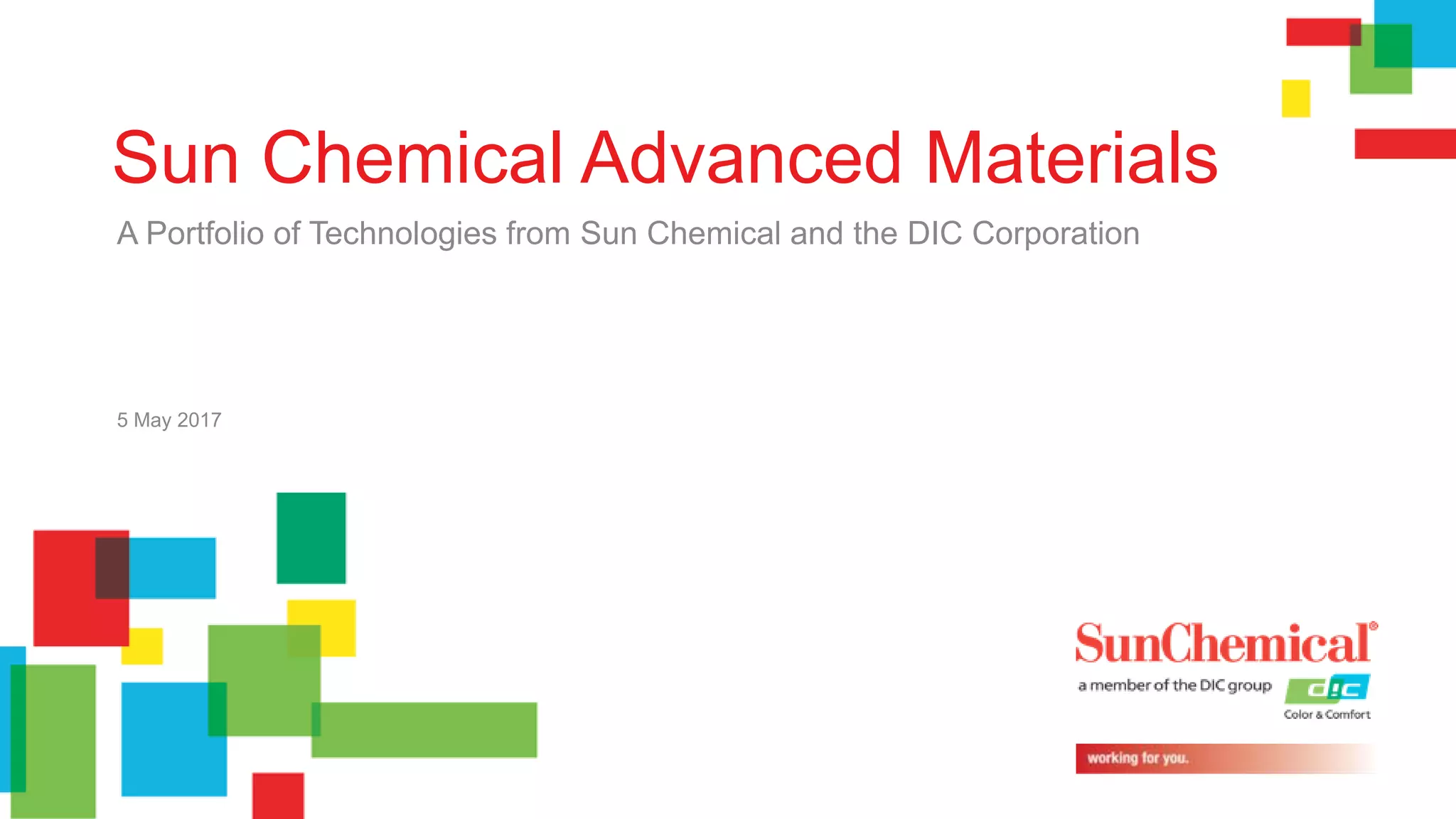 Sun chemical advanced materials presentation | PDF
