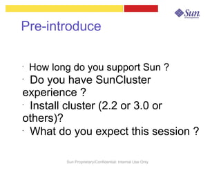 Sun cluster 3.0 introduce | PPT
