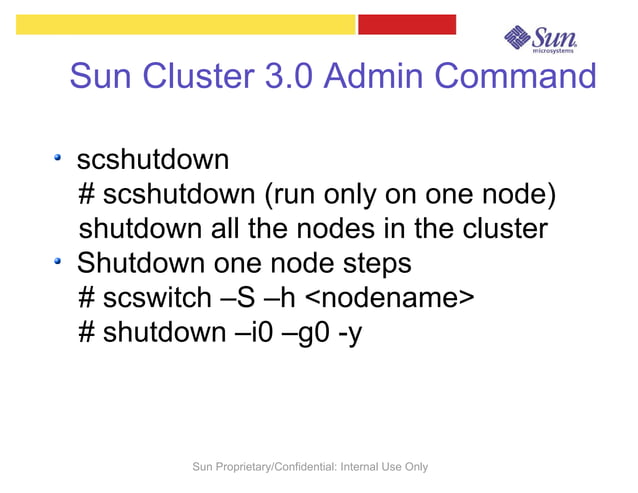 Sun cluster 3.0 introduce | PPT