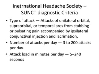 Sunct syndrome | PPT