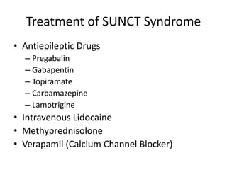 Sunct syndrome | PPTX