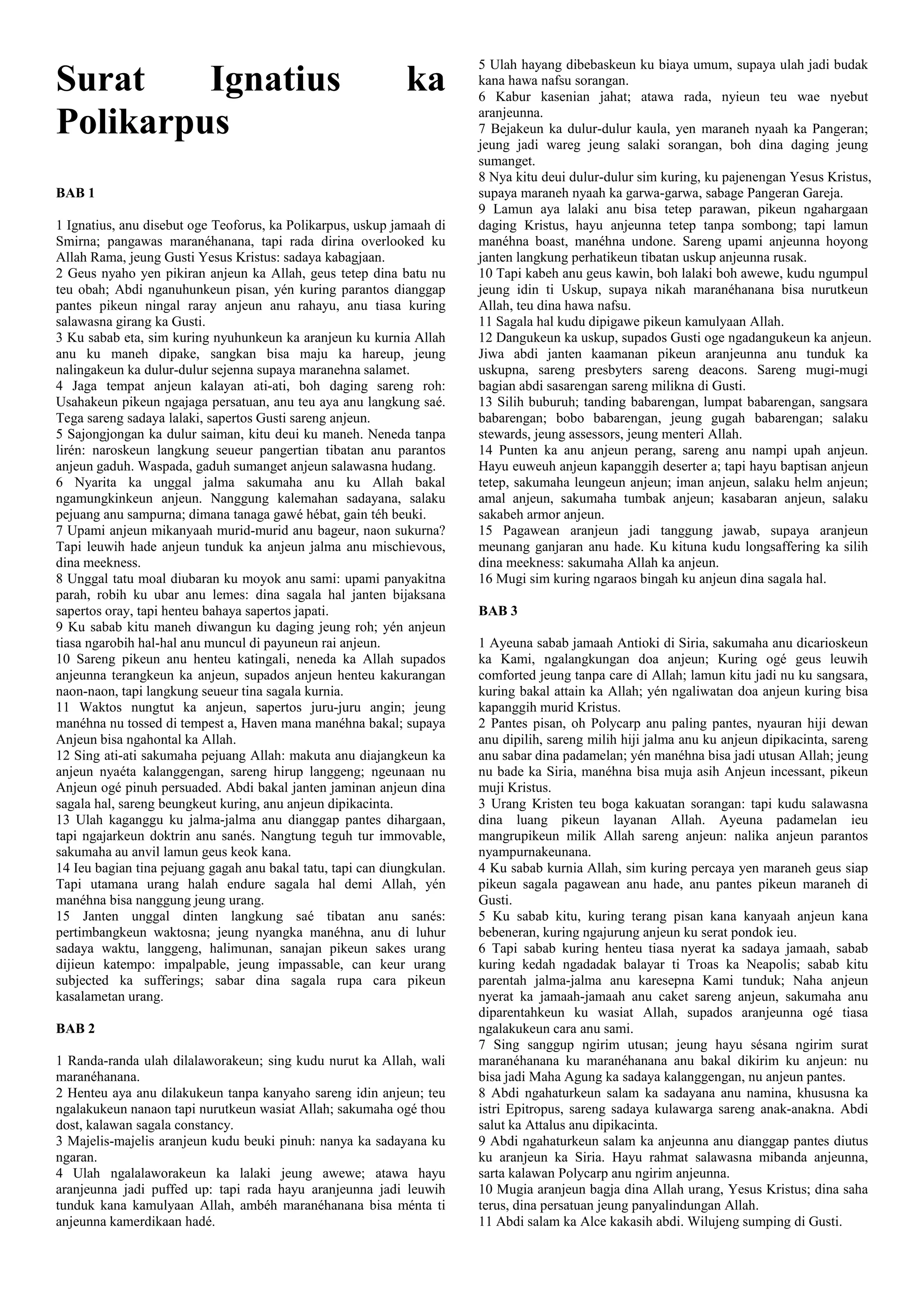 Sundanese - The Epistle of Ignatius to Polycarp.pdf