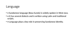 Sundanese Tribe in Indonesia for education | PPT