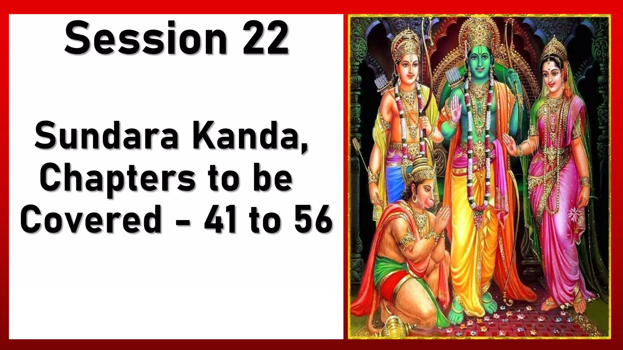 Valmiki Ramayana Online Class - Sundara Kanda, Session 22 | PDF