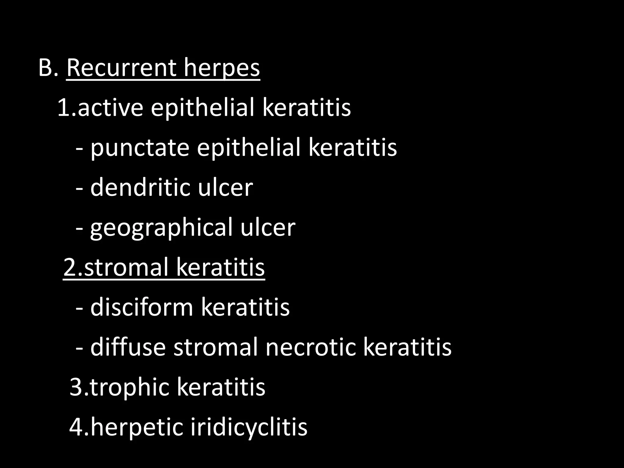 viral corneal ulcer | PPTX