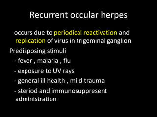 viral corneal ulcer | PPTX
