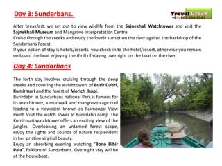 Sundarbuns (West Bengal ) | PDF | Day Trips | Travel Type