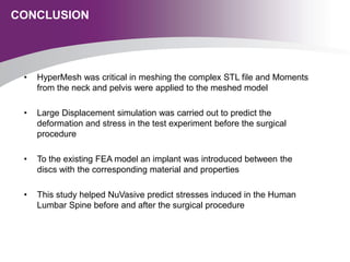 Meshing the Human Lumbar Spine | PDF