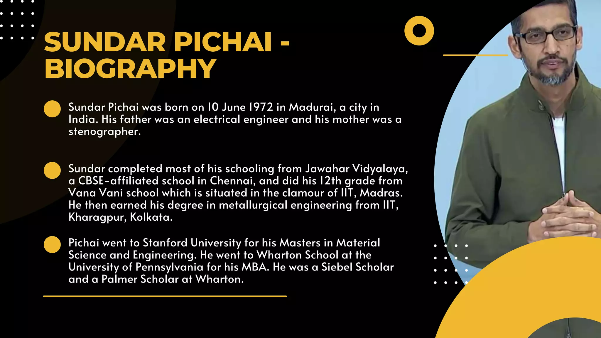 SUNDAR PICHAI | PPT