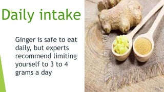 Sundas presentation uses of ginger as a nutraceutical .pptx