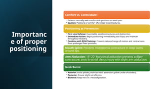BURN REHABILITATION - a basic presentation on positioning and splinting ...