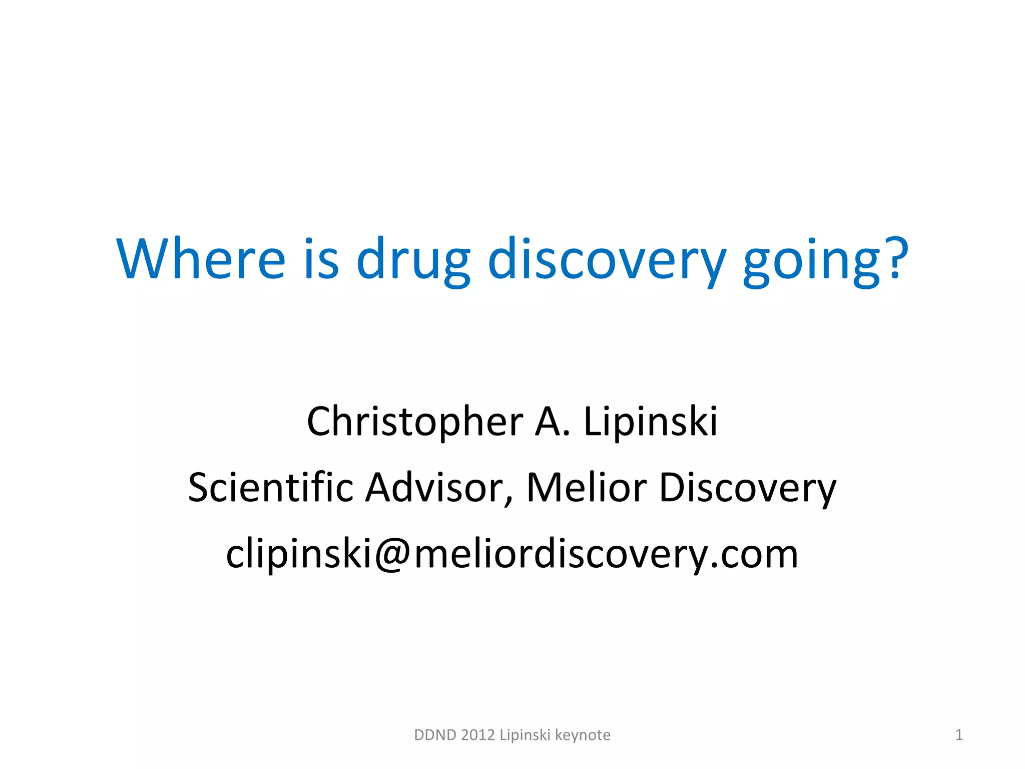 Sunday (2) lipinski | PPT