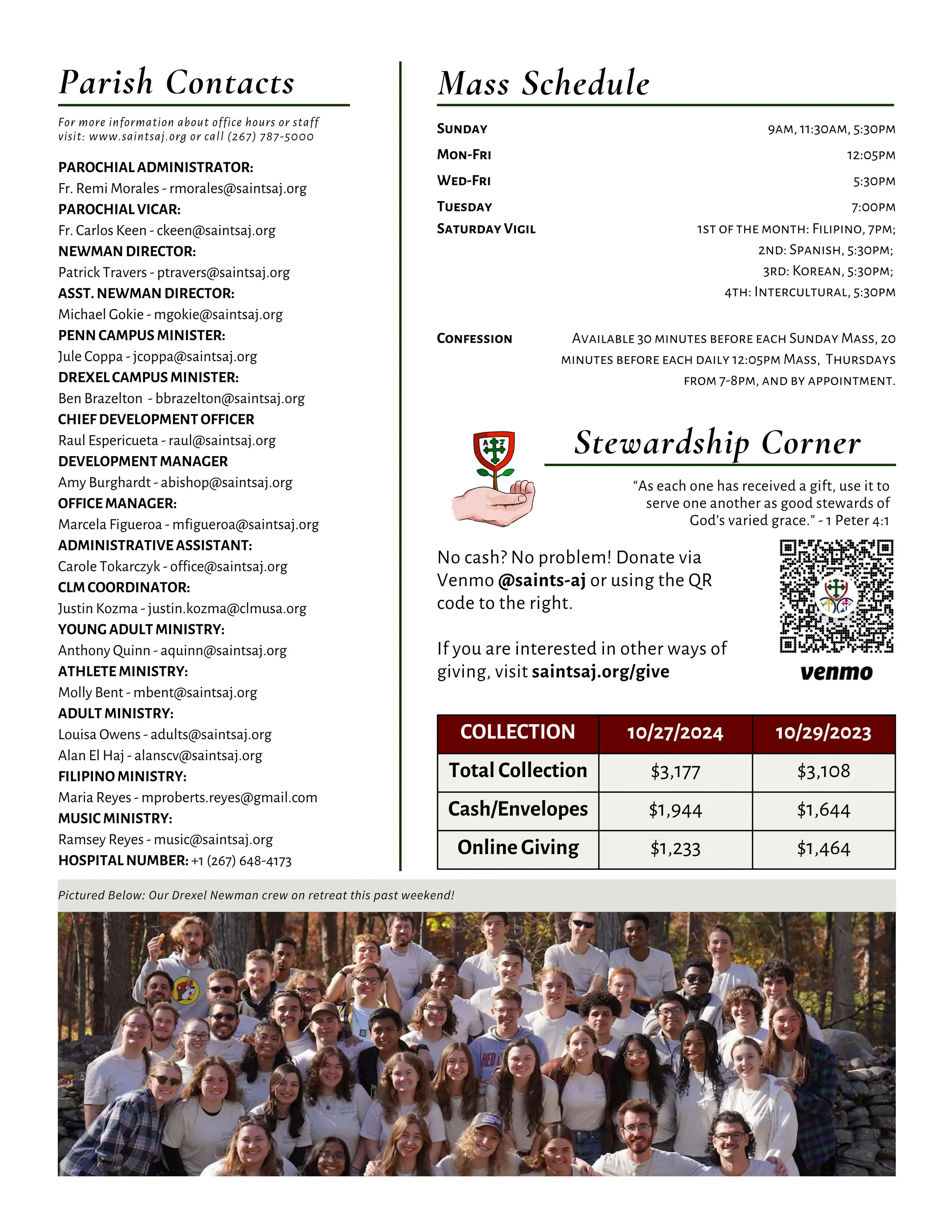 Sunday Bulletin, November 3rd for St AJs.pdf | Free Download