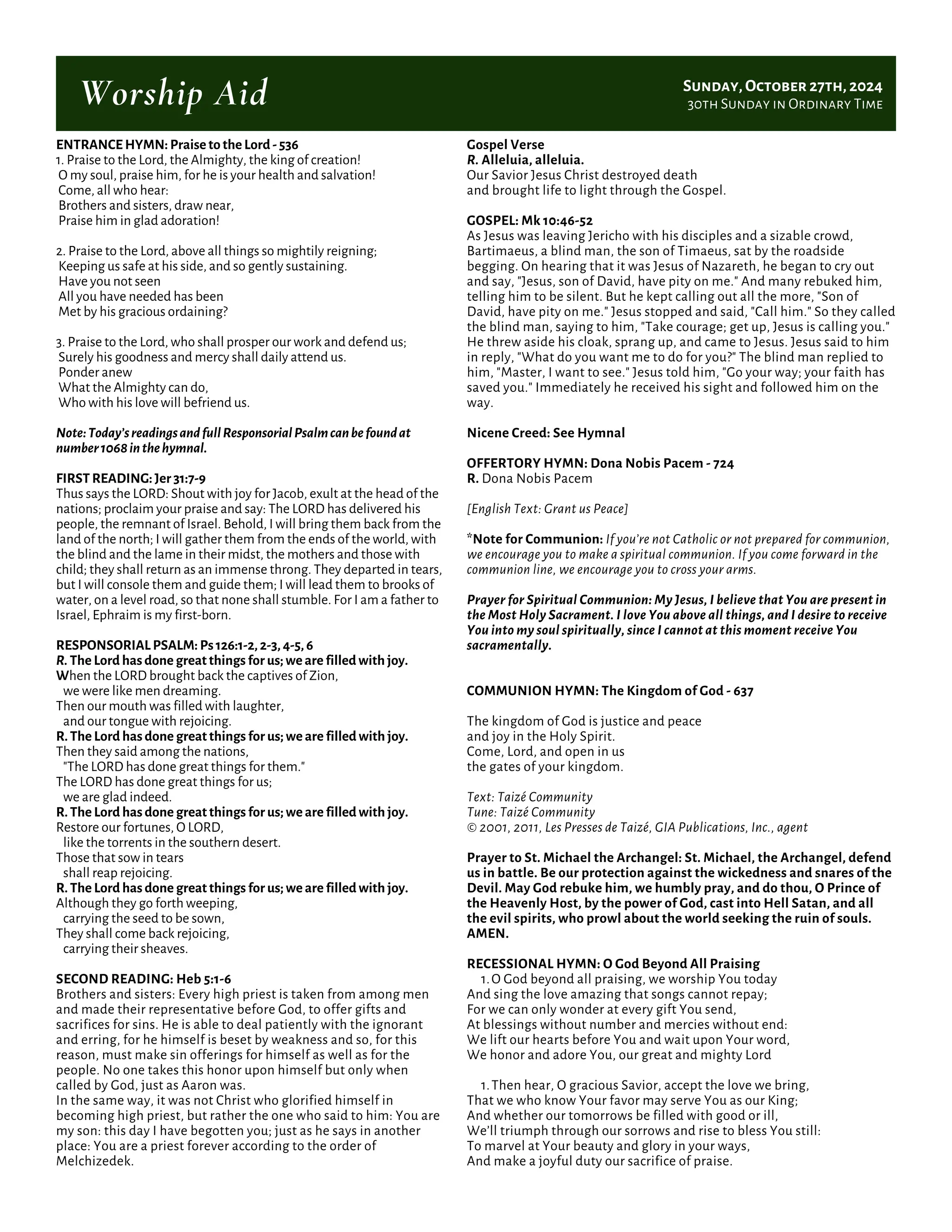 Sunday Bulletin, October 27th at St. AJs.pdf