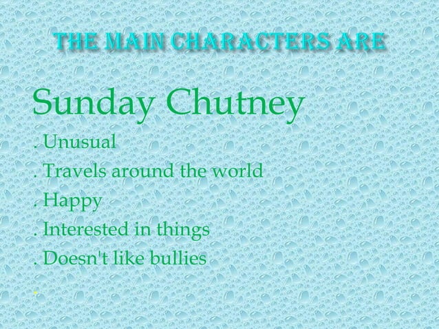 Sunday Chutney JM | PPT