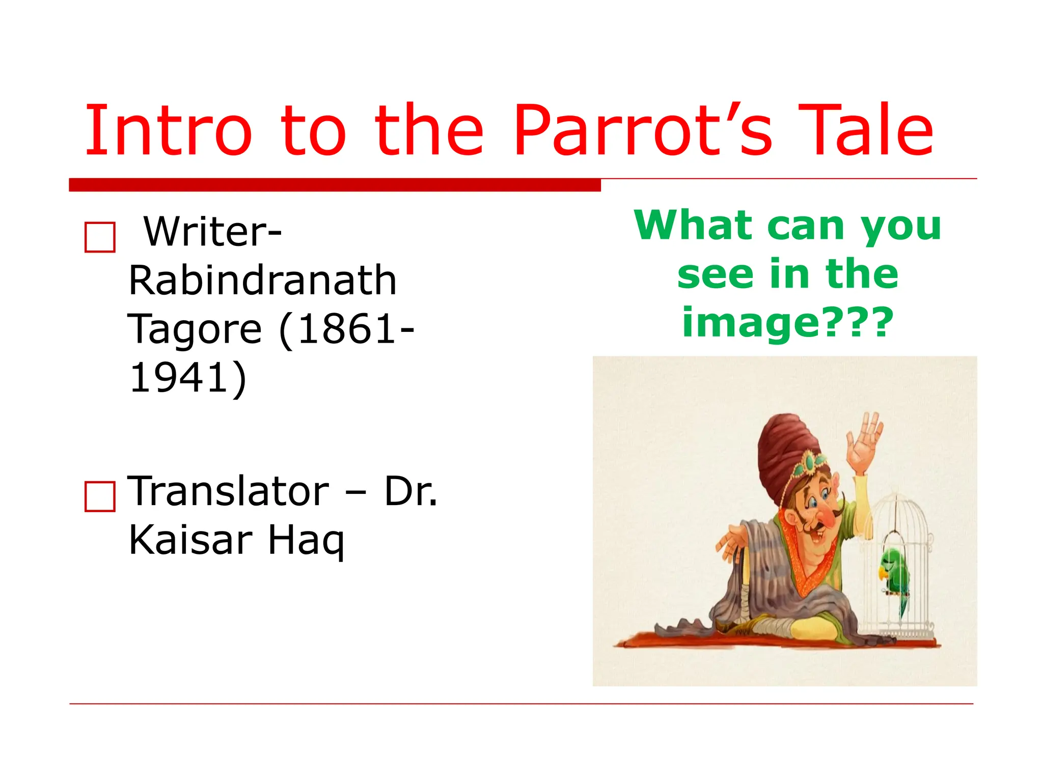 classes on proper nouns and parrot's tale and its brief introduction .pptx