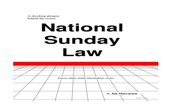 SUNDAY LAW PREPARATION FOR LAST DAY EVENTS | PPTX | Christianity ...