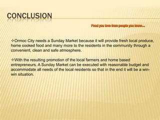 Sunday market proposal | PPTX