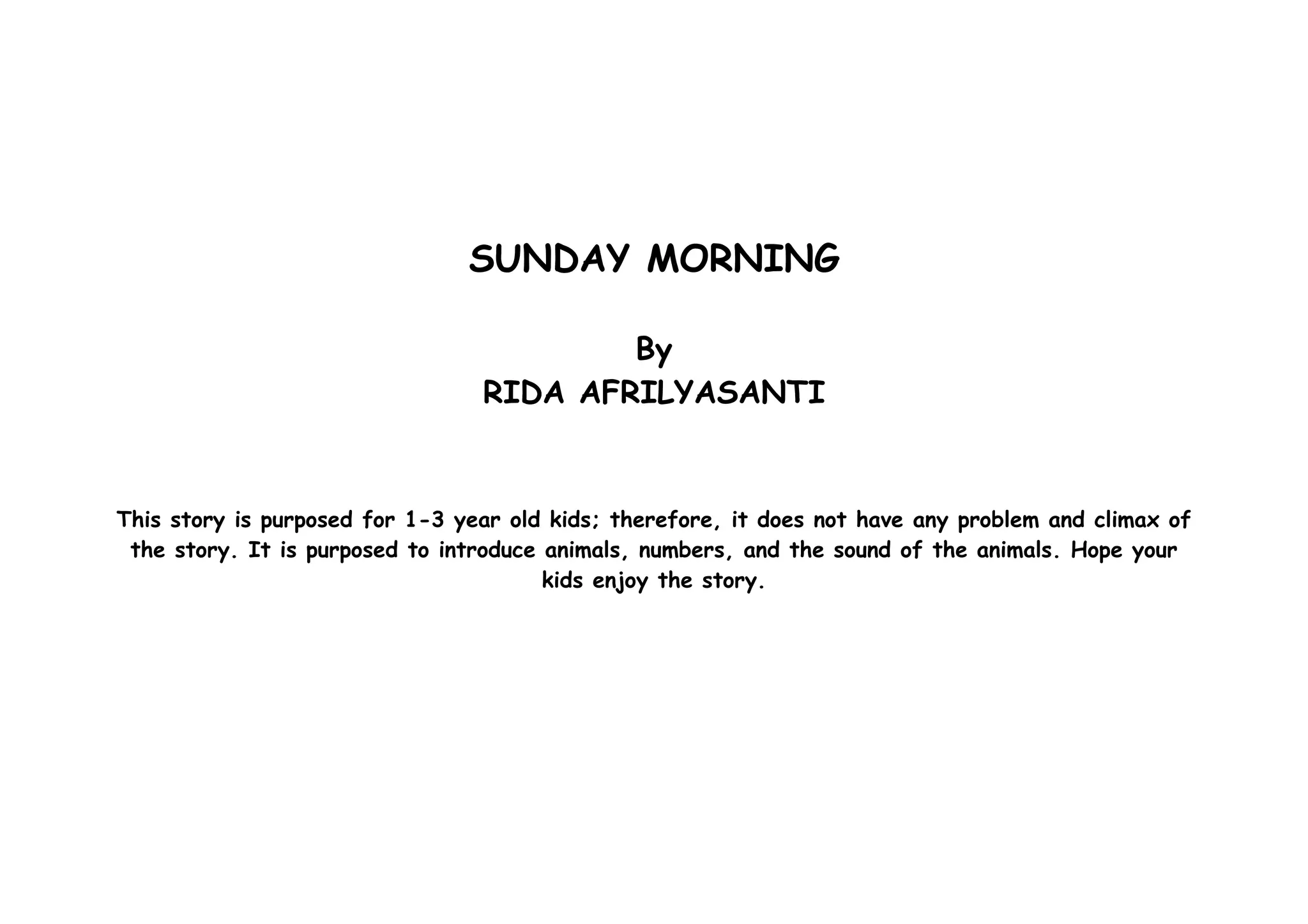Sunday morning | PDF