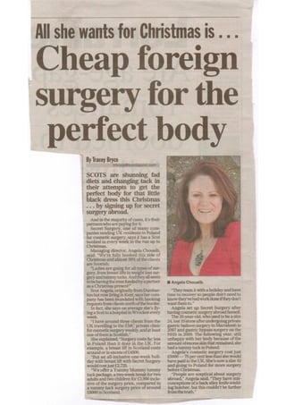 Sunday post secret surgery angela chouaib | PDF