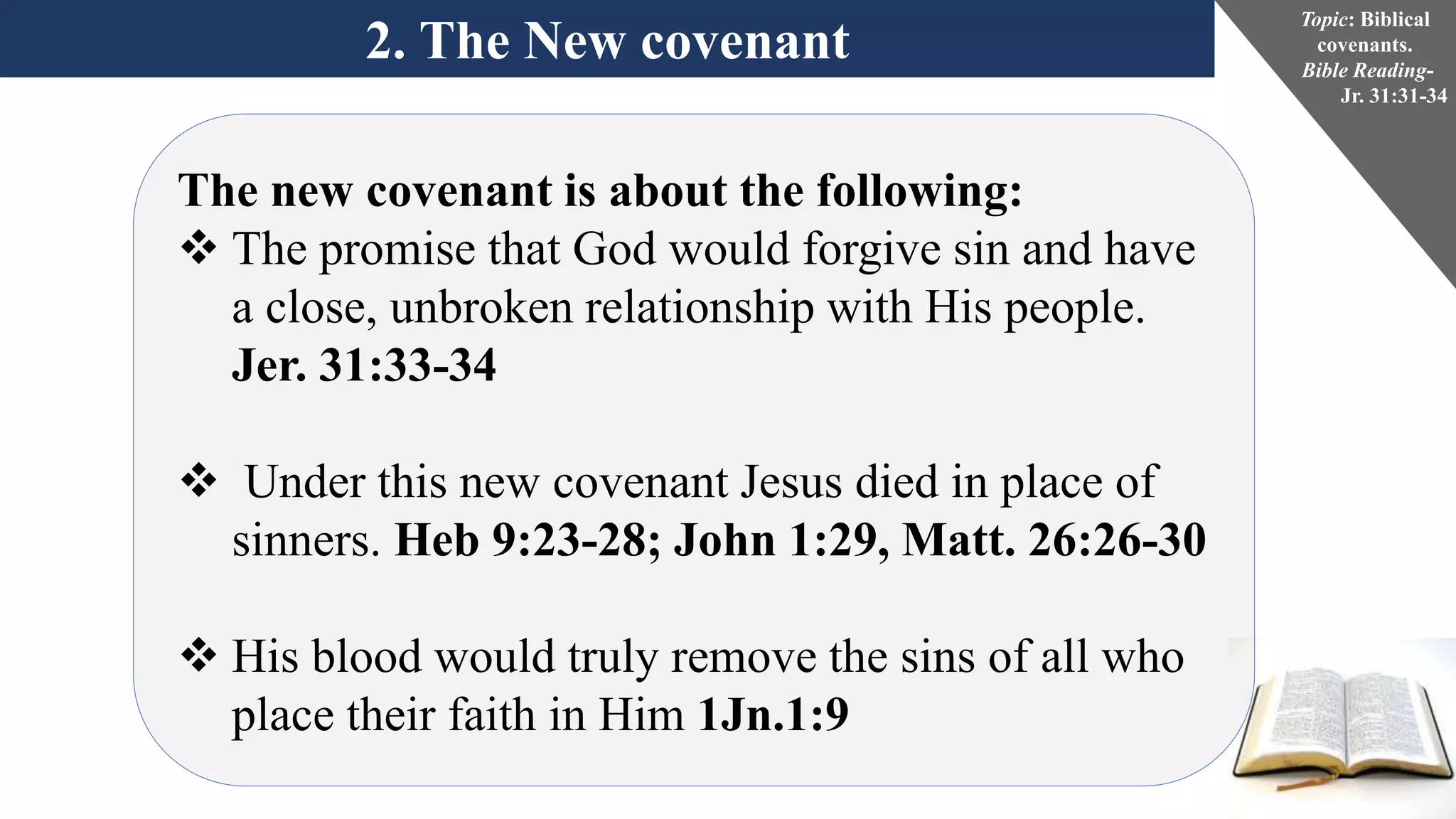 BIBLICAL COVENANTS | RCCG. Living Faith, Kassel | PPT