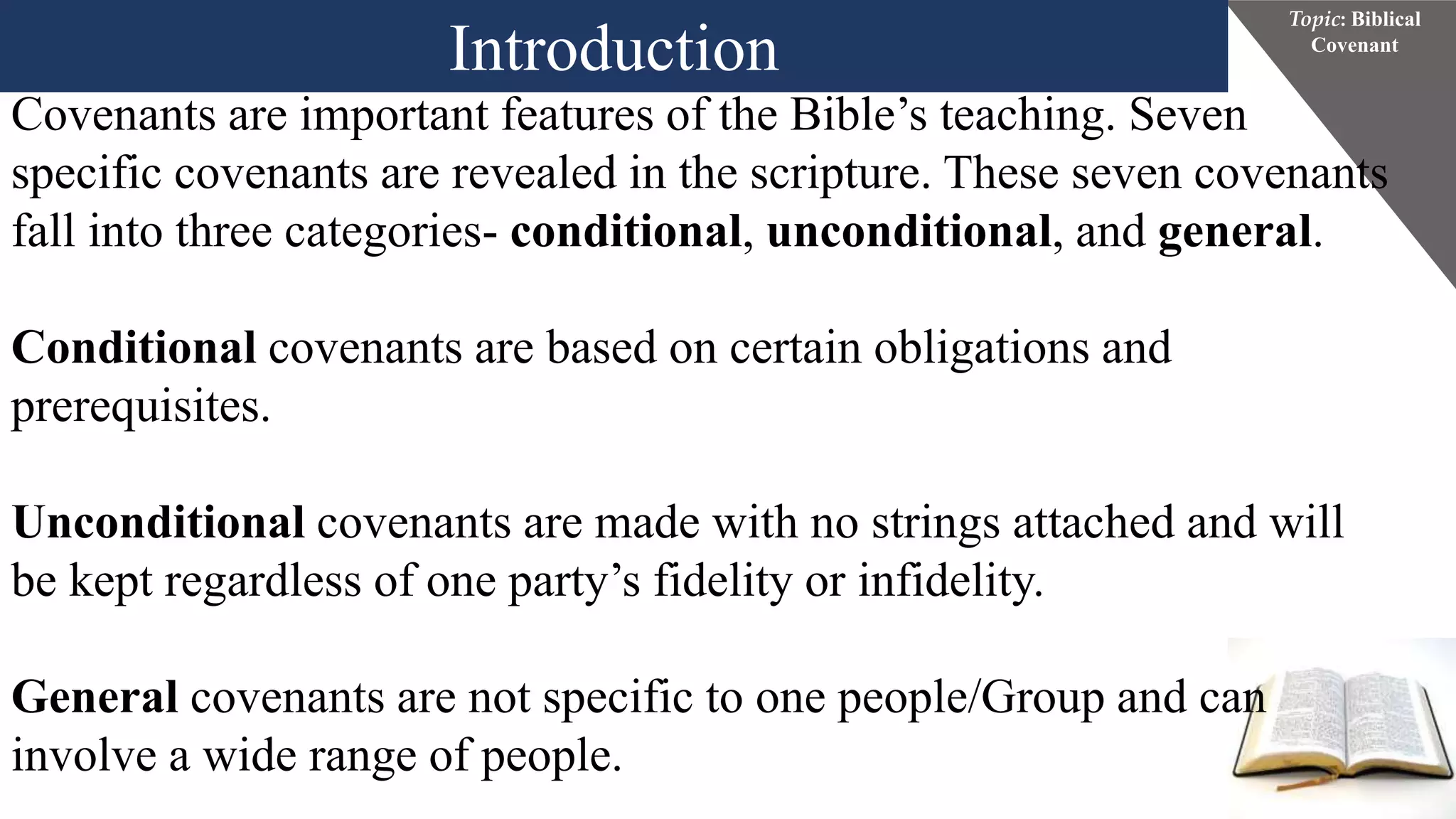 BIBLICAL COVENANTS | RCCG. Living Faith, Kassel | PPT