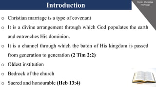 Christian marriage | RCCG., Living Faith, Kassel | PPT