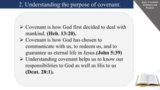 COVENANTS: Definition and Purpose | RCCG. Living Faith,Kassel | PPT